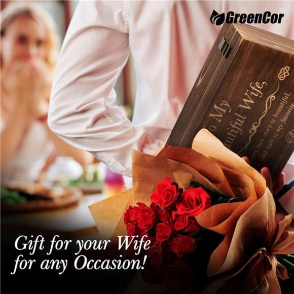 Accents | Engraved Wooden Gift Set To My Beautiful Wife Includes ...